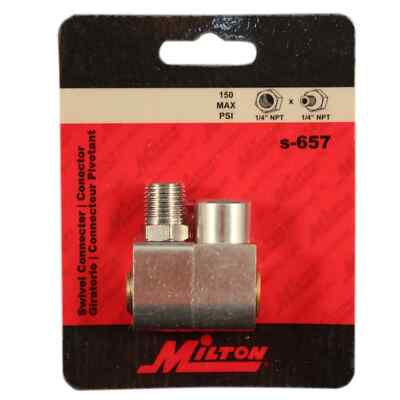 Milton S-657 1/4" NPT Swivel Hose Fitting Connector | eBay