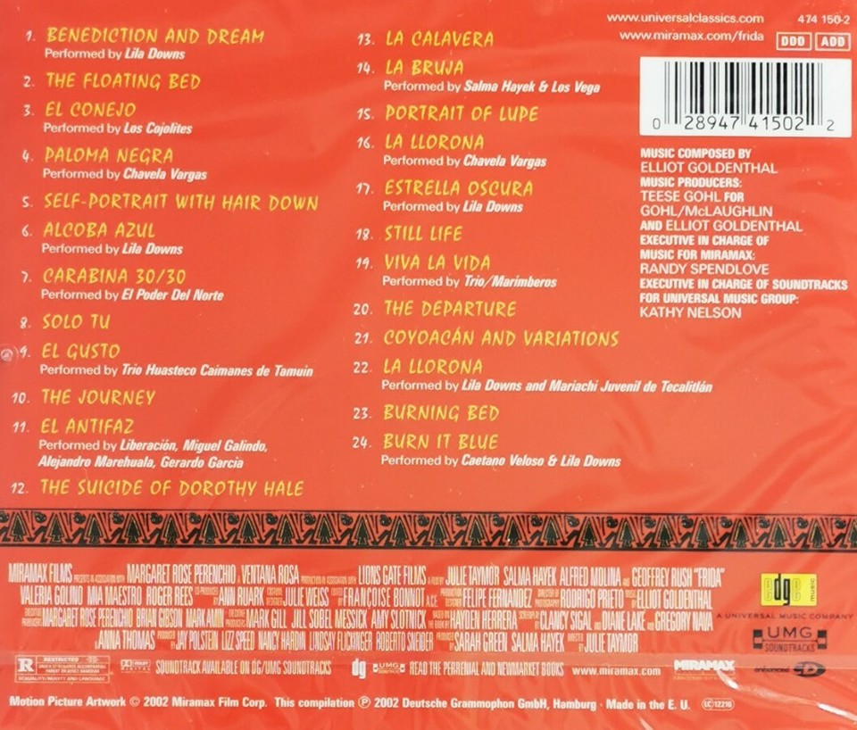 Frida - Soundtrack [2002] | Elliot Goldenthal | CD NEU | eBay