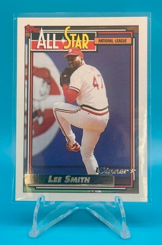 1992 Topps #396 Lee Smith All-Star GOLD WINNER St. Louis Cardinals HOF ...