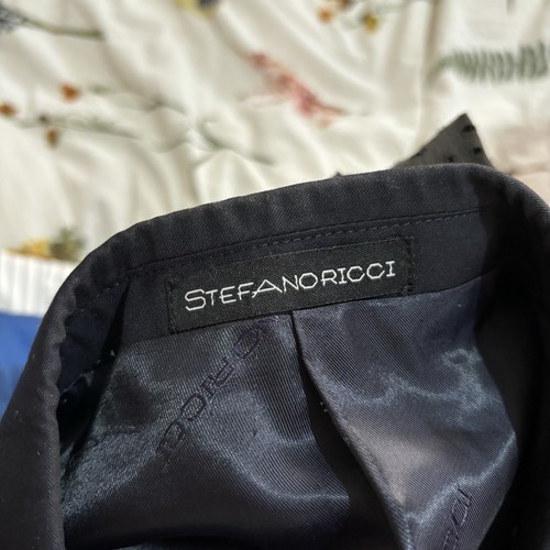 Stefano Ricci Blazer Jacket Navy Super 160’s Wool Men’s EU 50R Made In ...