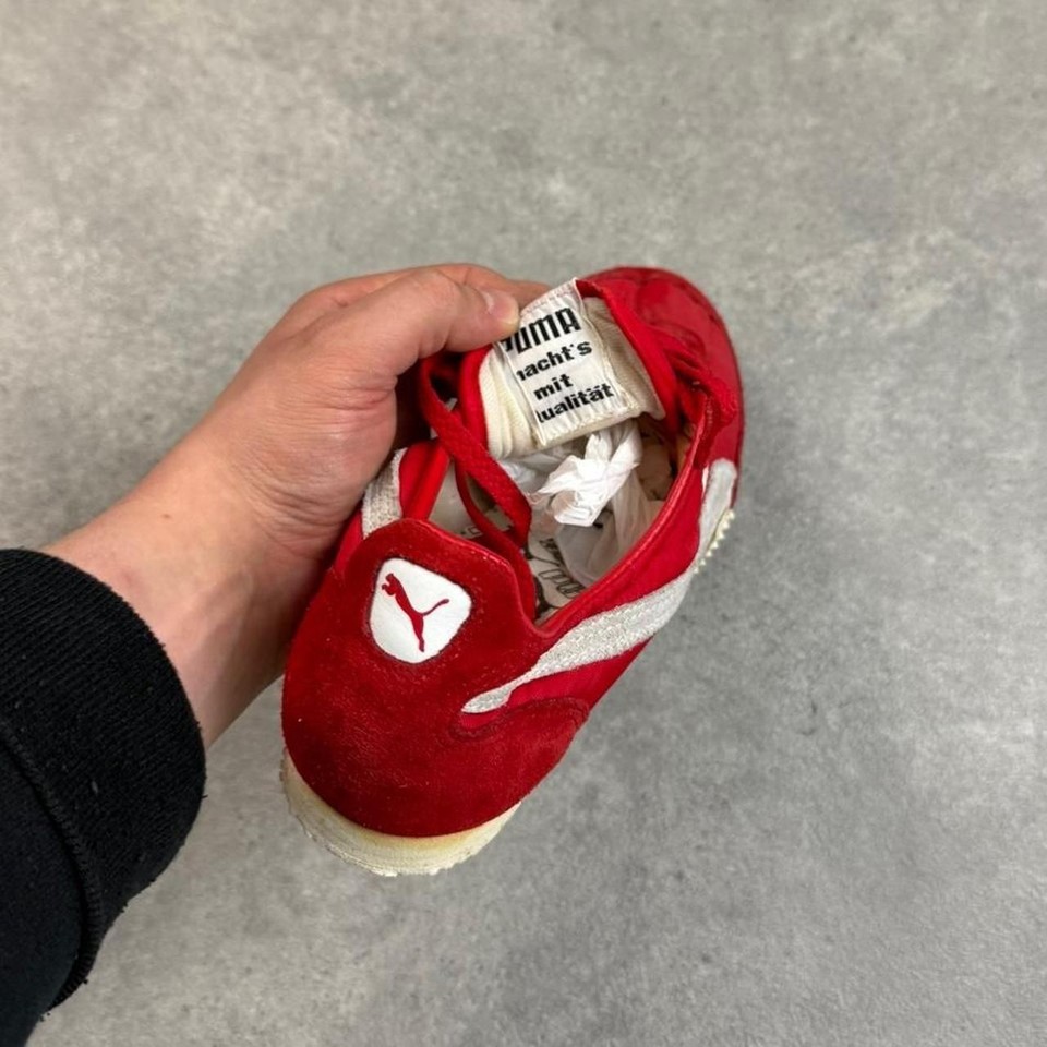 Vintage 70s Puma Mirage Running Track Spikes Red UK 7.5 | eBay UK