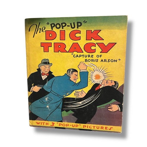 Vtg 1935 Dick Tracy Capture of Boris Arson Illustrated Pop-Up Book ...