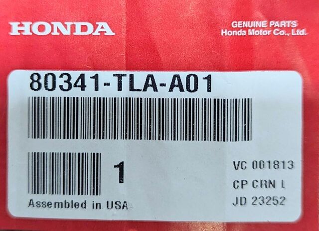 Genuine Honda Pipe AC Receiver (80341-TLA-A01) | eBay