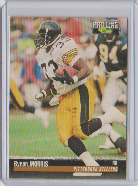1995 Classic Pro Line Card #126 Byron Morris aka Bam Morris Pittsburgh ...
