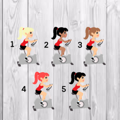 Spin Class/ Exercise Bike Girl Planner Stickers- Perfect For Any ...
