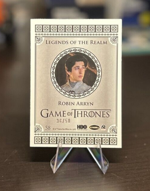 2024 Game of Thrones Legends Realm ROBIN ARRYN RUBY PARALLEL 36/50 #58 ...