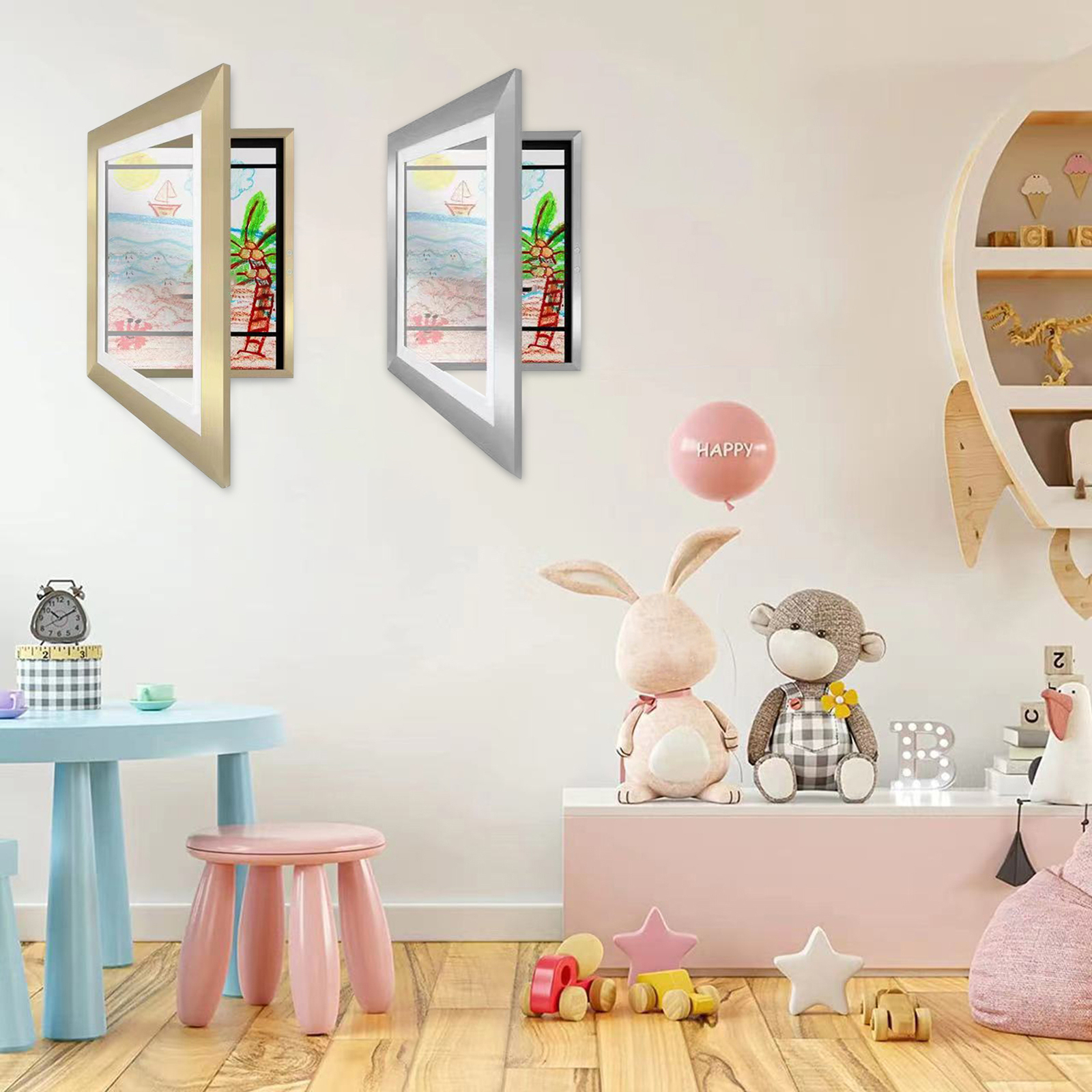 Art Photo Frame Front-opening Display Photo Kids Art Display Frame ...