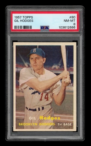 1957 Topps Set-Break # 80 Gil Hodges PSA 8 NM-MT | eBay