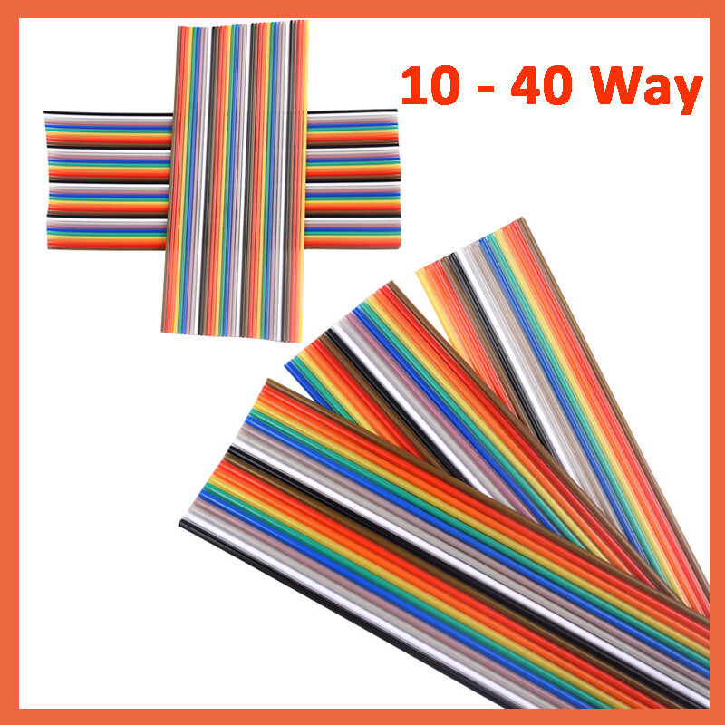 Ribbon Cable Multi Coloured Dupont Ribbon Cable Wire 10 14 16 20 26 34 ...