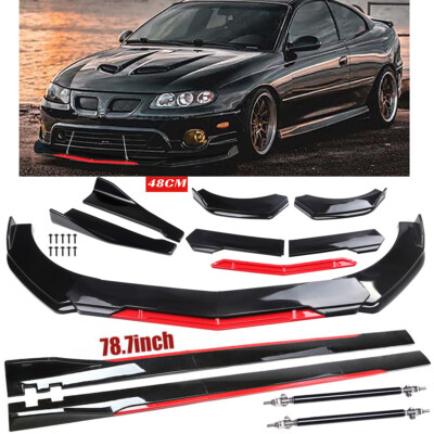 For Pontiac GTO 04-06 Front Bumper Lip Splitter Spoiler + Strut Rods | eBay