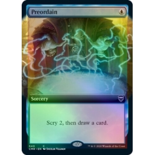 FOIL PREORDAIN (EXTENDED ART) Commander Legends Magic MTG MINT CARD | eBay