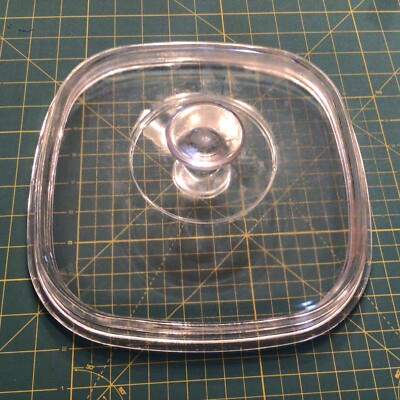 Pyrex Dome Glass LID ONLY A-12-C Replacement for Corning Ware Square ...