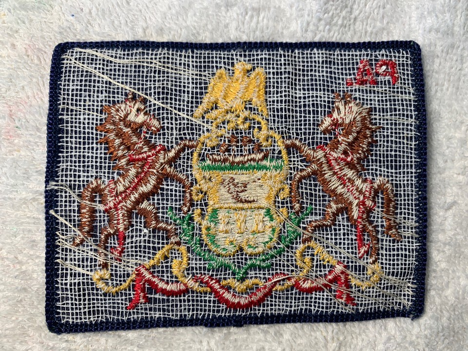 Vintage Pennsylvania Crest Coat Of Arms Travel Souvenir Patch PA. NOS ...