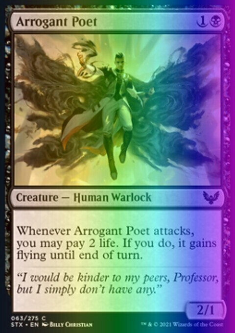 MTG Arrogant Poet (63/423) Strixhaven School of Mages NM FOIL | eBay