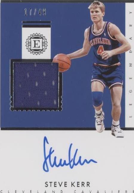 2018-19 Panini Encased - Legendary Swatch Signatures Steve Kerr #LS-SKR ...
