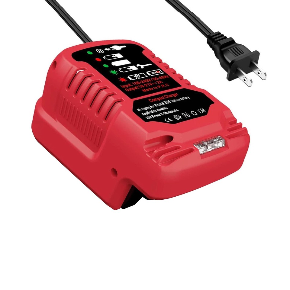 Bauer 20V Hypermax Battery Charger with LED Light Indicator - 2A Output ...