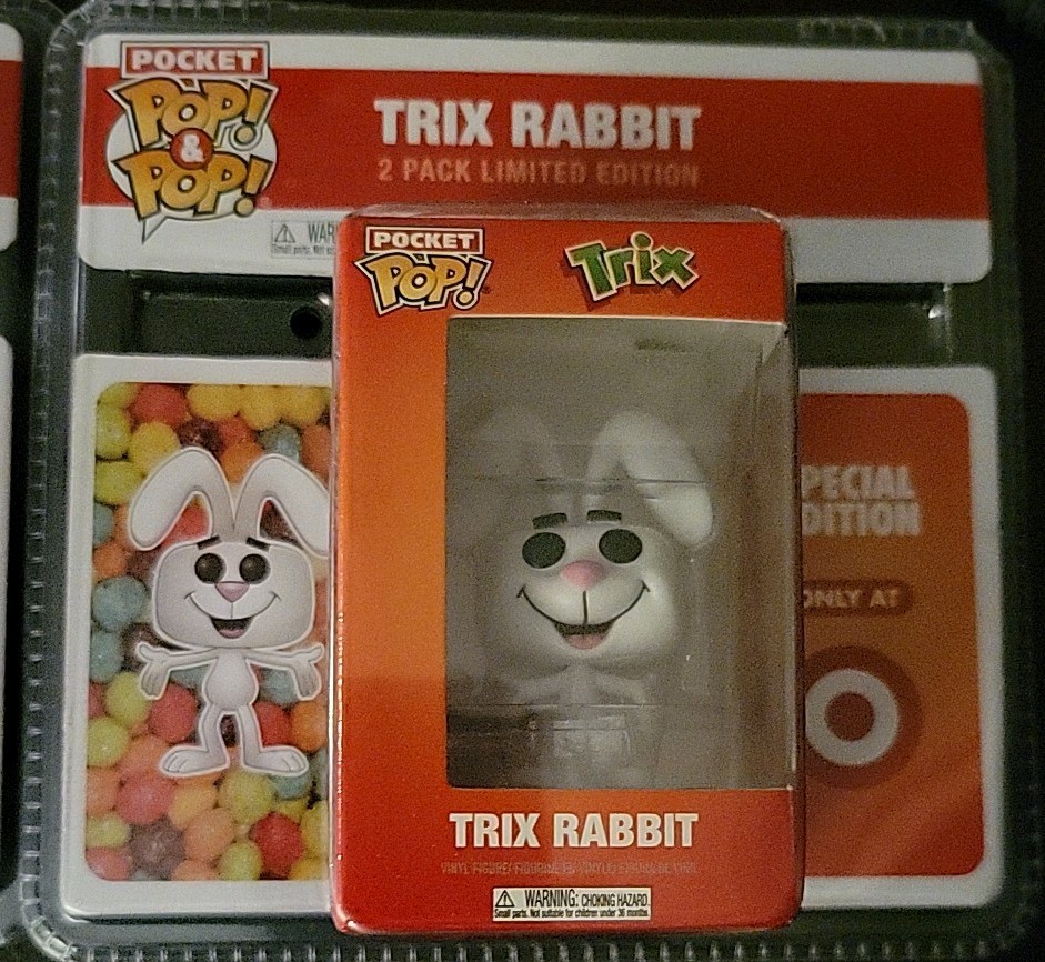 Special Edition Target Exclusive Funko Pocket Pop Trix Rabbit/ Lucky ...