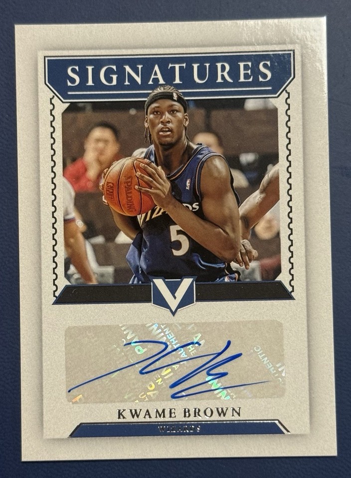 Panini 2022-23 Chronicles Vertex Signatures Kwame Brown Auto #VS-KWB ...