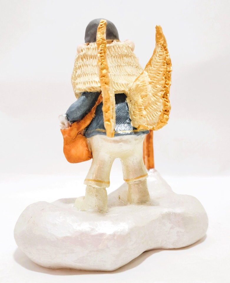 1996 Enesco Heavenly Host Santa Angel Mailman Christmas Figurine 4 ...