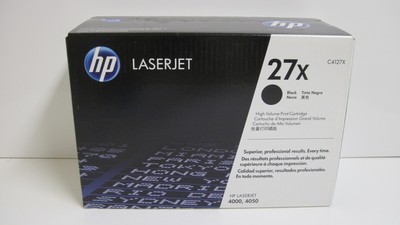 NEW Genuine HP C4127X HP 27X Black High Yield Laser Toner HP Laserjet ...