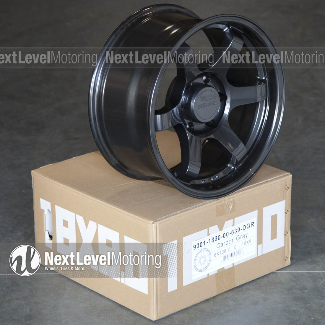 9SIX9 SIX-1 TRUCK 18x9 6x139.7 +0 CARBON GRAY TE37 STYLE WHEEL RIMS 106 ...