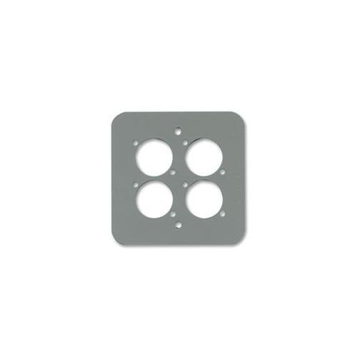 82511-4RCS - 4X XLR Av Plate, 1 Transition, Silver | eBay