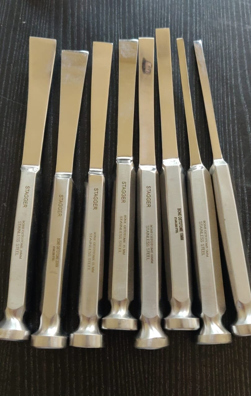 Osteotome Straight Curved Stainless Steel Orthopedic Surgical ...