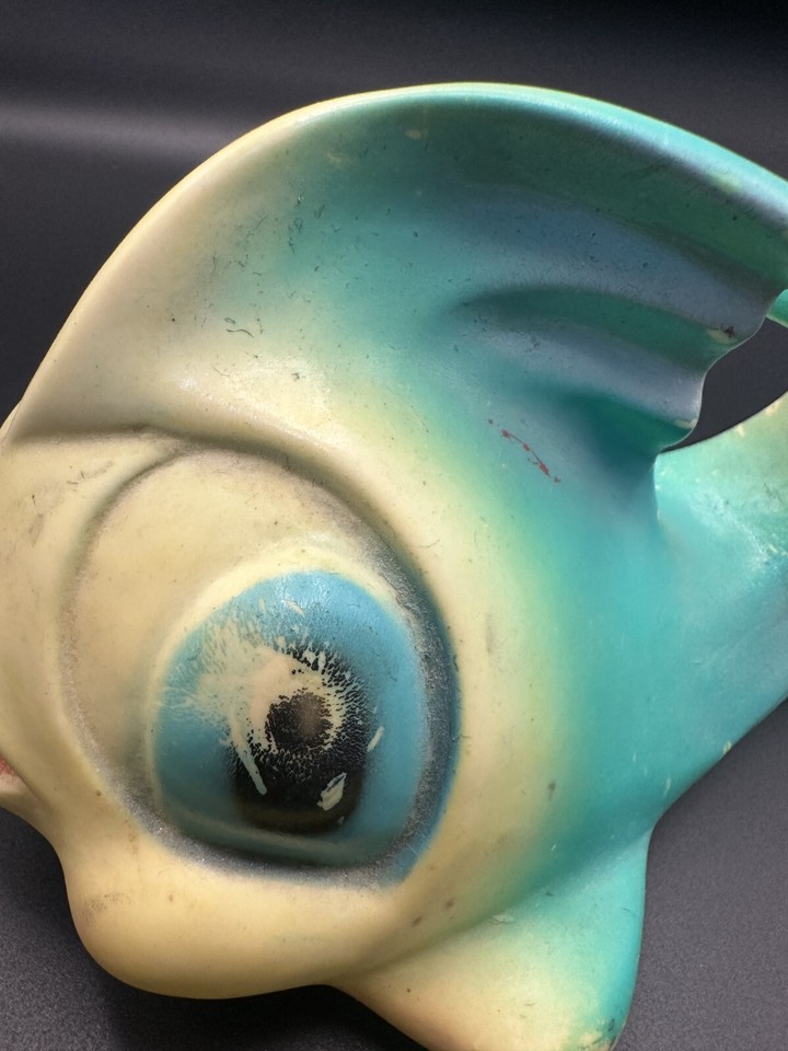 Vintage Teal Rubber Fish Sqeak Toy | eBay