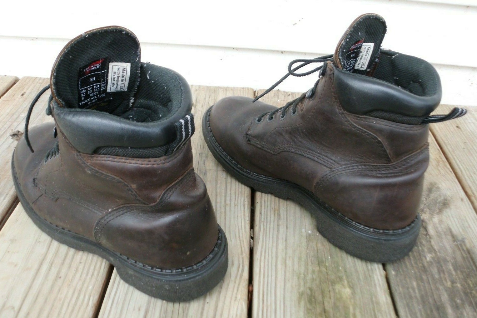 Men's Red Wing 1206 Insulated Brown Work Boots Size 9… - Gem