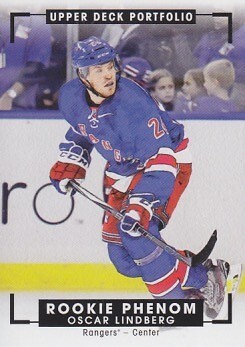 OSCAR LINDBERG 2015-16 UD PORTFOLIO ROOKIE PHENOM COLOR ART | eBay