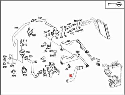 Genuine MERCEDES C219 S211 W211 CLS C219 E-CLASS W211 Hose 2118320094 ...