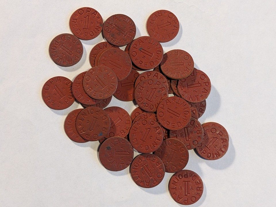 OPA Ration Points Token Red - 1 Random Token | eBay