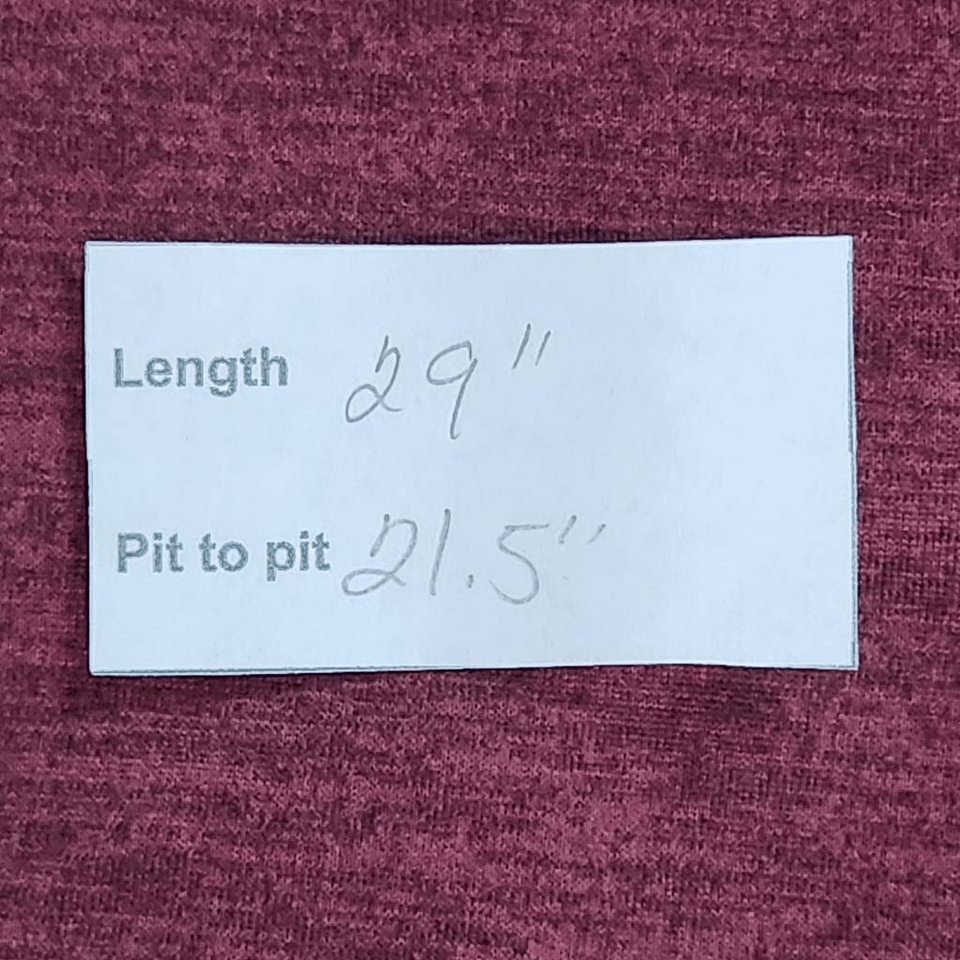 Gaiam Burgundy Long Sleeve Tee Size Large Burgundy Activewear T-Shirt ...