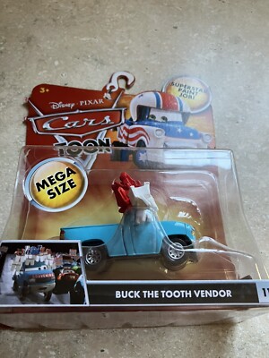 Disney Pixar Cars Mega Size Cars Toon Buck The Tooth Vendor | eBay