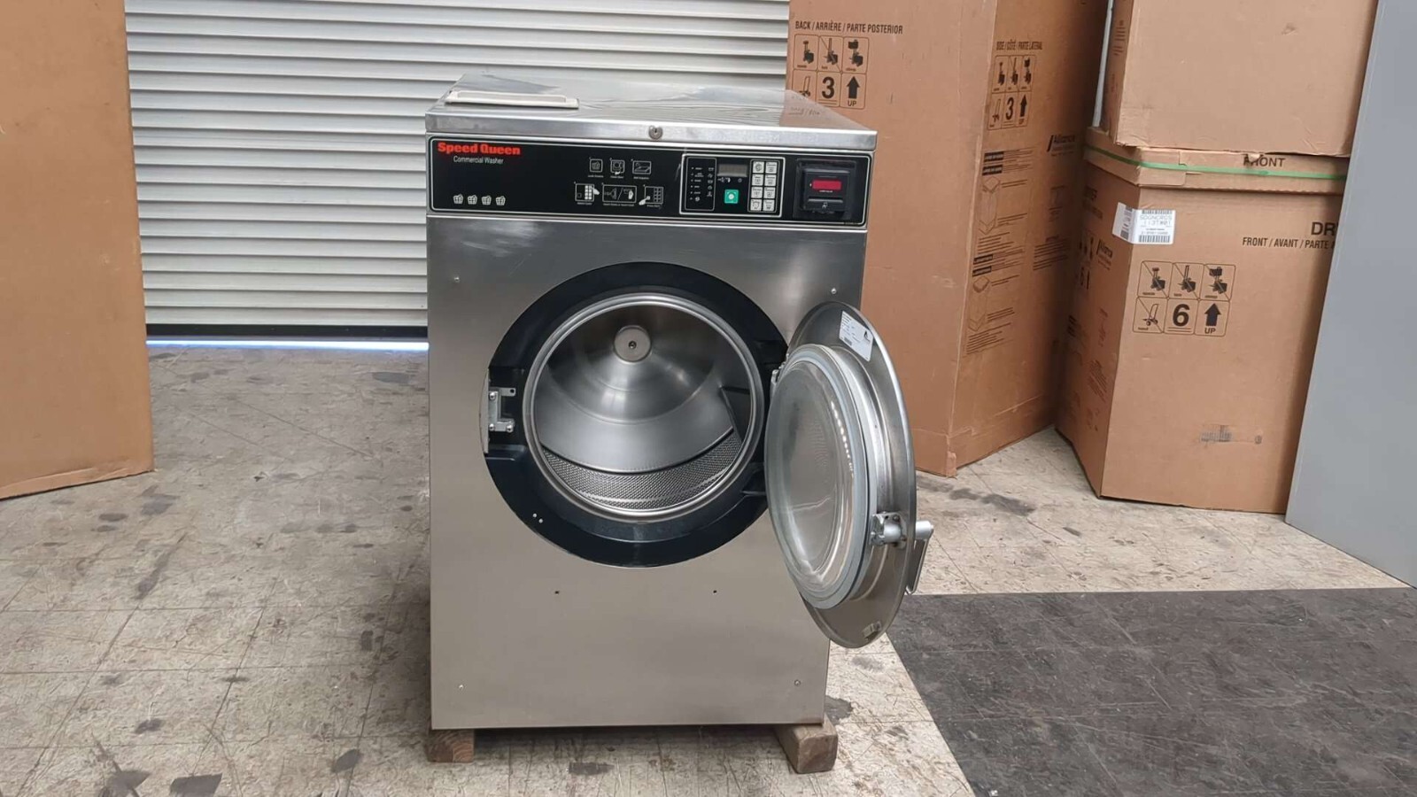 Speed Queen Front Load Coin Op Washer SC40BY2O160001 S/N:0709009808 ...