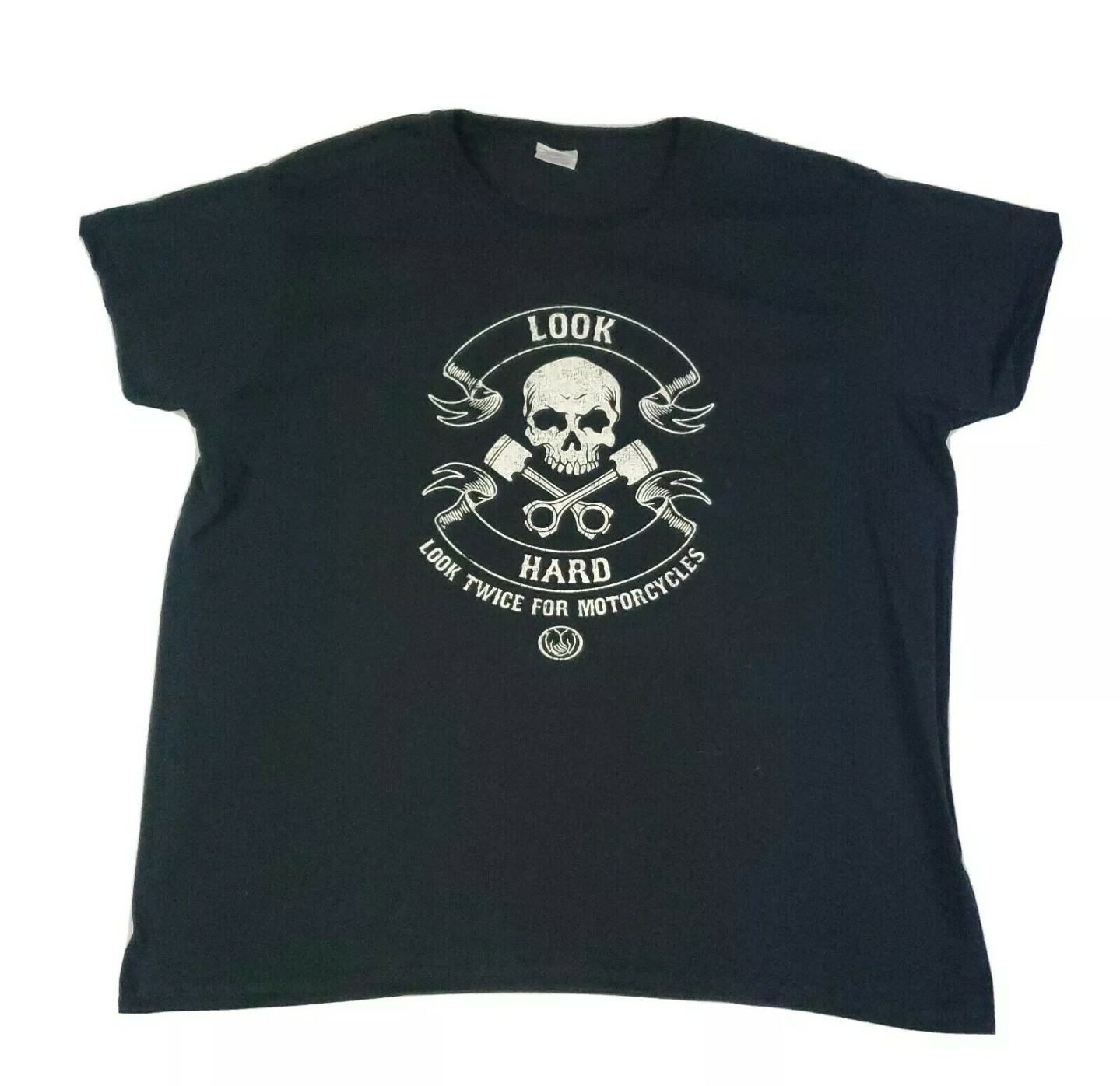 Allstate Black Biker Tee T Shirt Mens XL Crewneck Motorcycles Skull ...