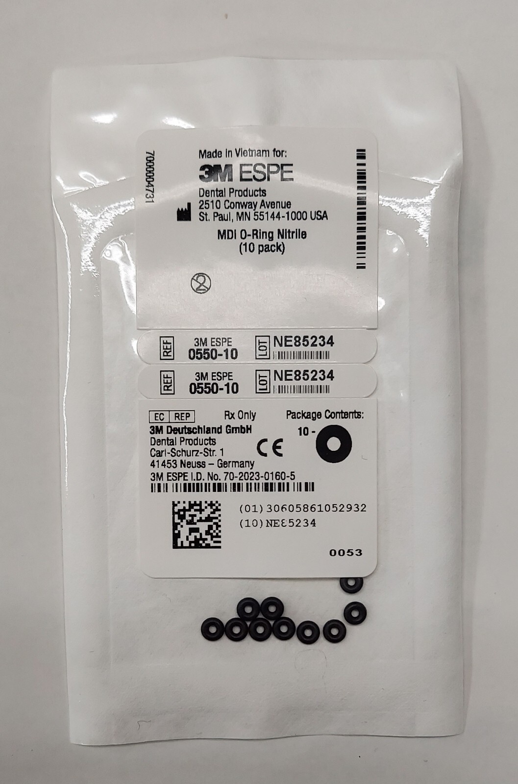 Original 3M ESPE O-Rings Nitrile 10 pack Mini Implants 0550-10 | eBay