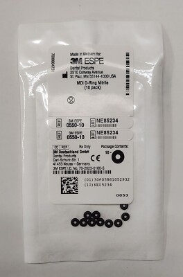 Original 3M ESPE O-Rings Nitrile 10 pack Mini Implants 0550-10 | eBay