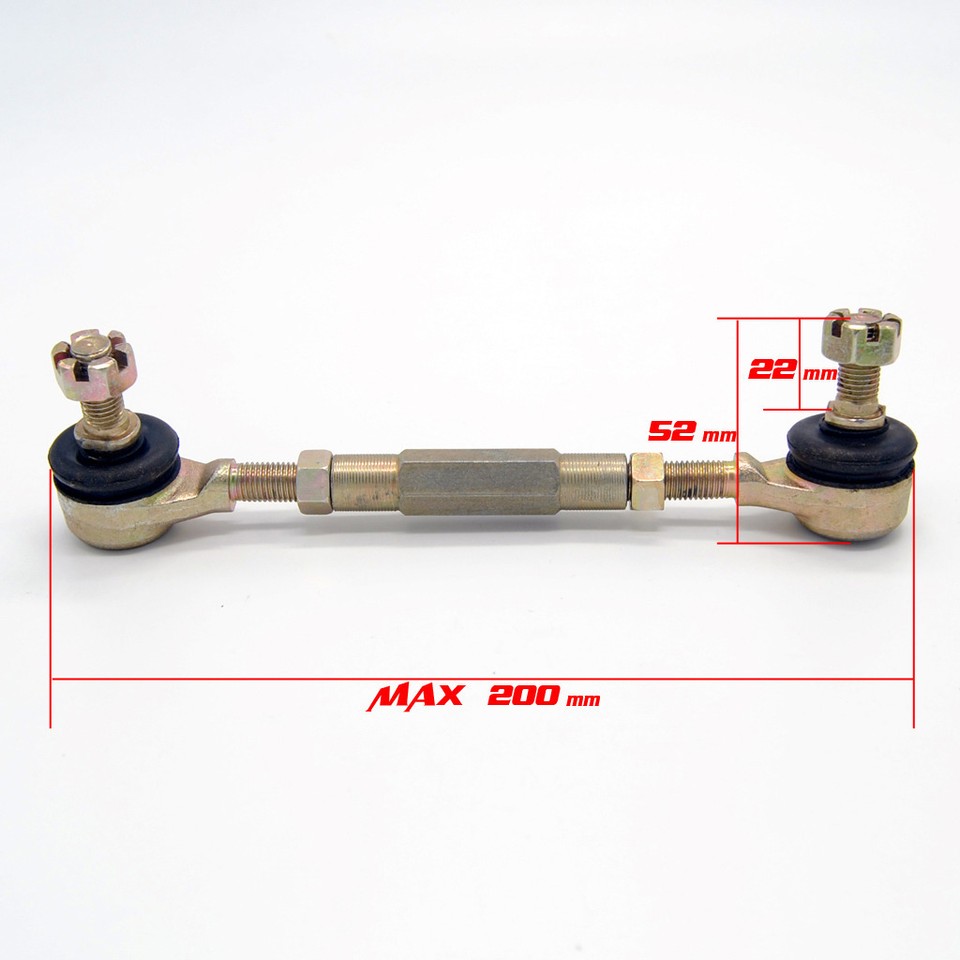 10mm Tie Rods and Rod Ends Metal Parts Chinese 70cc Quad ATV 4 Wheeler ...