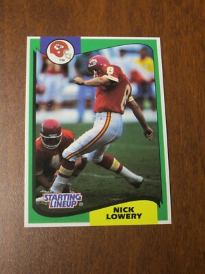 Nick Lowery 1994 Kenner Starting Lineup Card - Kansas City Chiefs | eBay