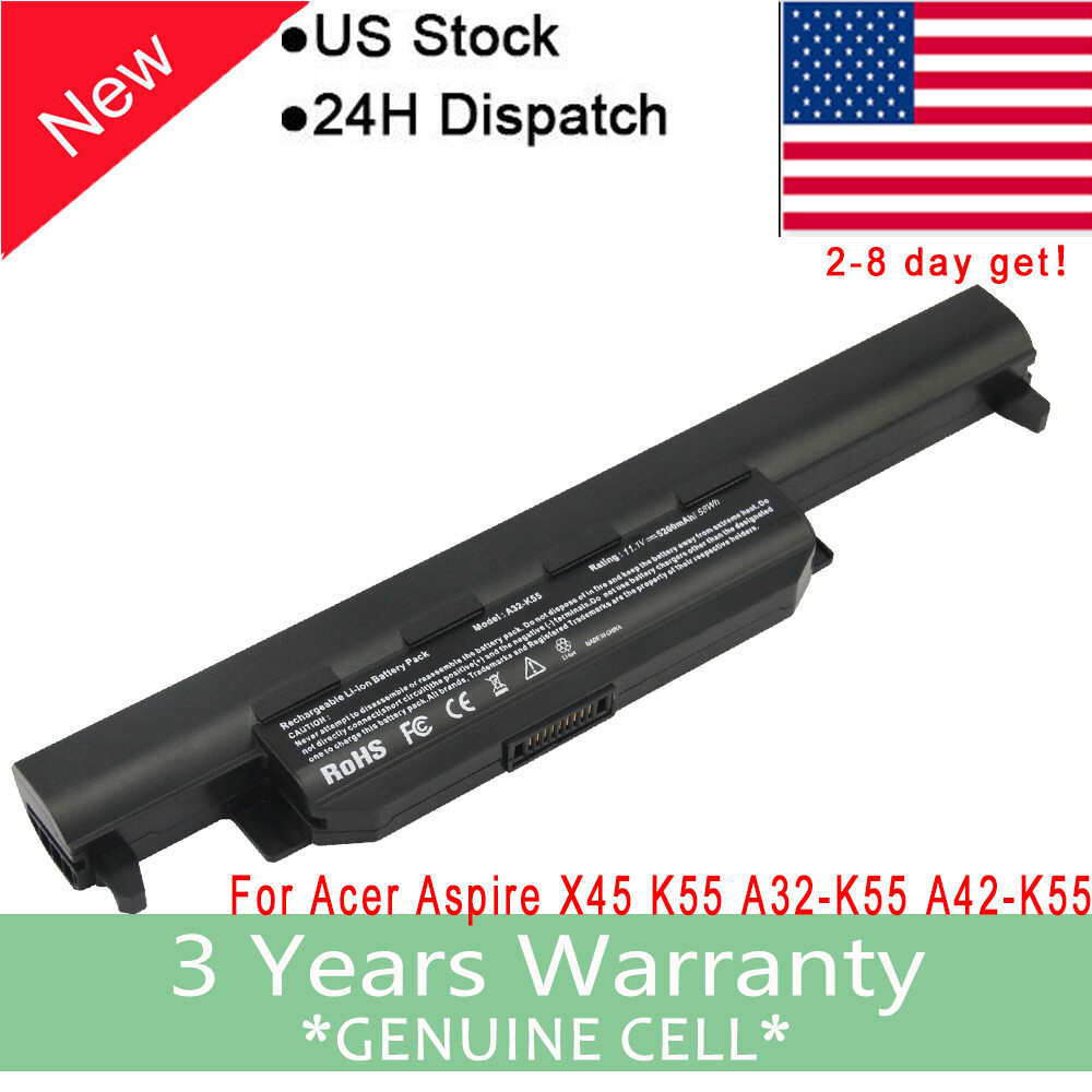 K55 Battery for ASUS A32-K55 A33-K55 A41-K55 A45 A45D K55 K55A K75 R400 ...
