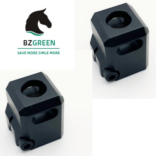 2 Pack 1/2x28 TPI 9mm Muzzle Brake Compensator For Glock 17, 19, 26 ...