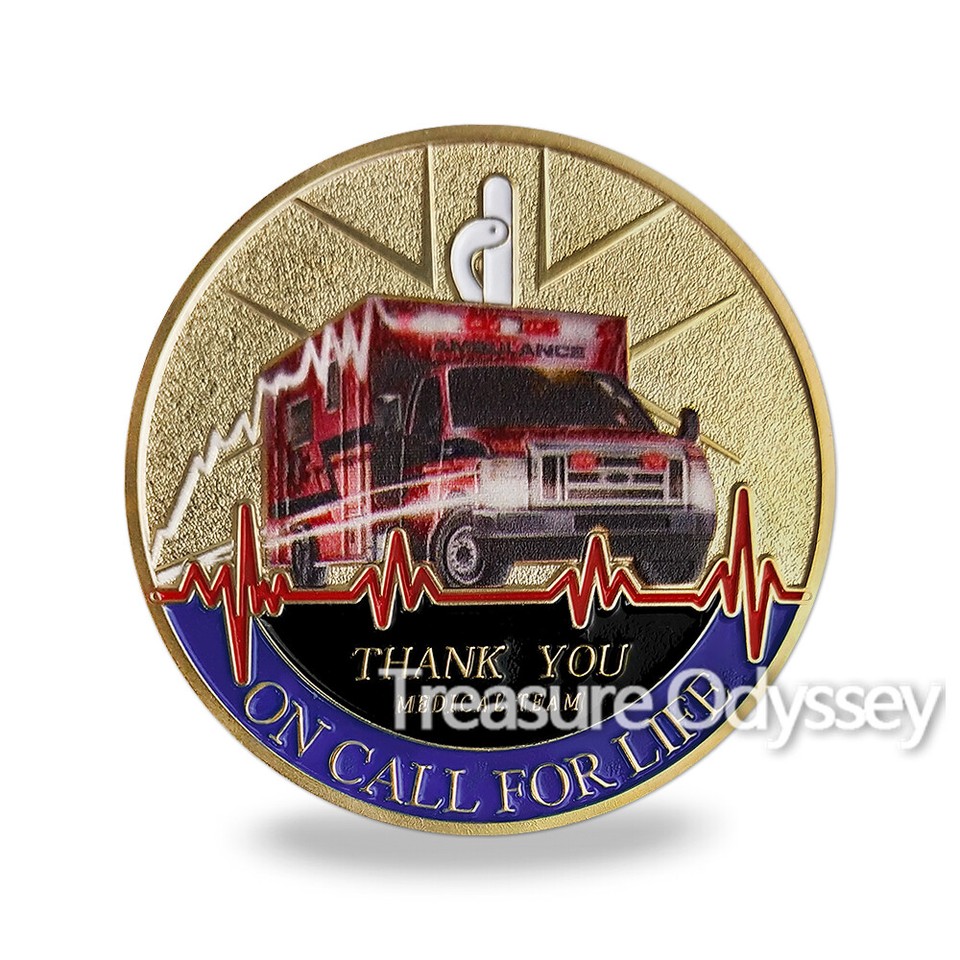 Paramedic Prayer Challenge Coin EMS Team Emergency Medical Service Gift ...