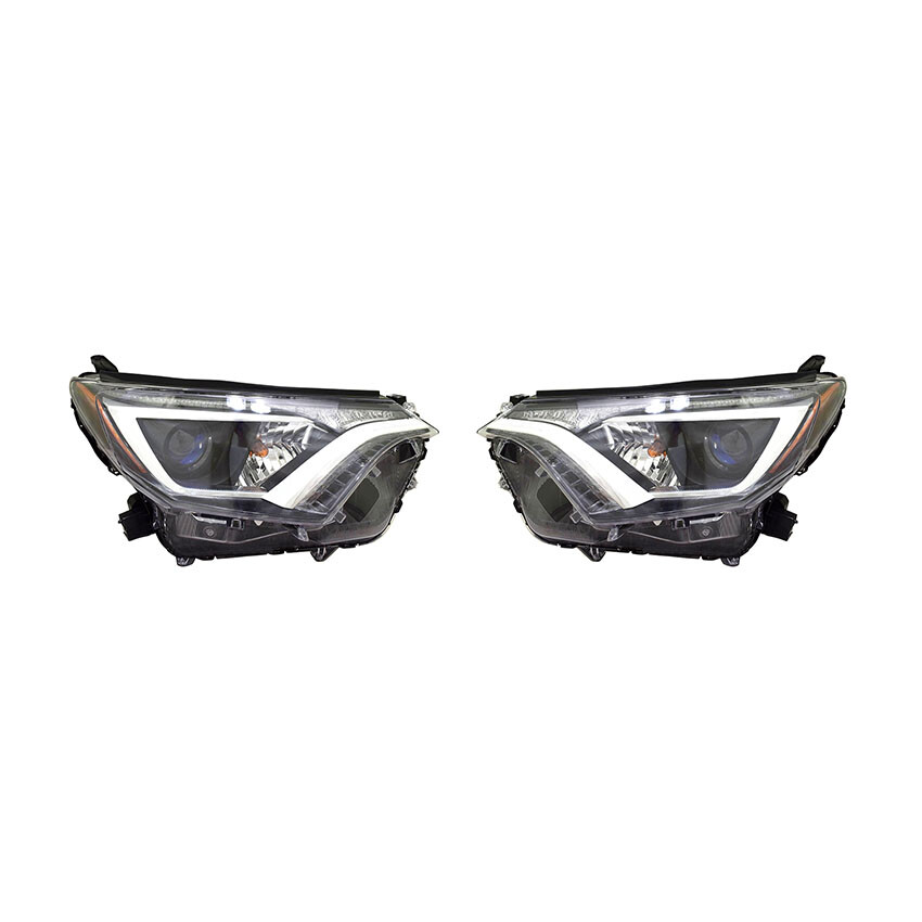 NEW HEADLIGHT PAIR FITS TOYOTA RAV4 XLE 2016-17 TO2502247 81110-0R080 ...