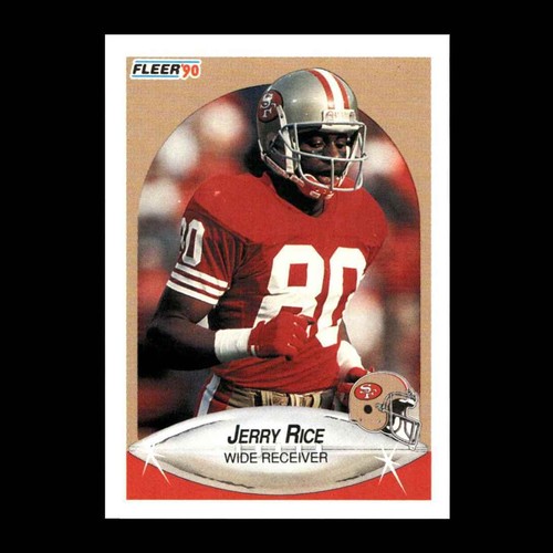 Jerry Rice 1990 Fleer San Francisco 49ers #13 R325A 12 | eBay
