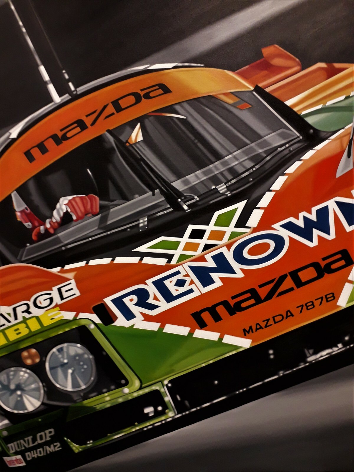 Mazda 787B 1991 Le Mans original oil painting | eBay