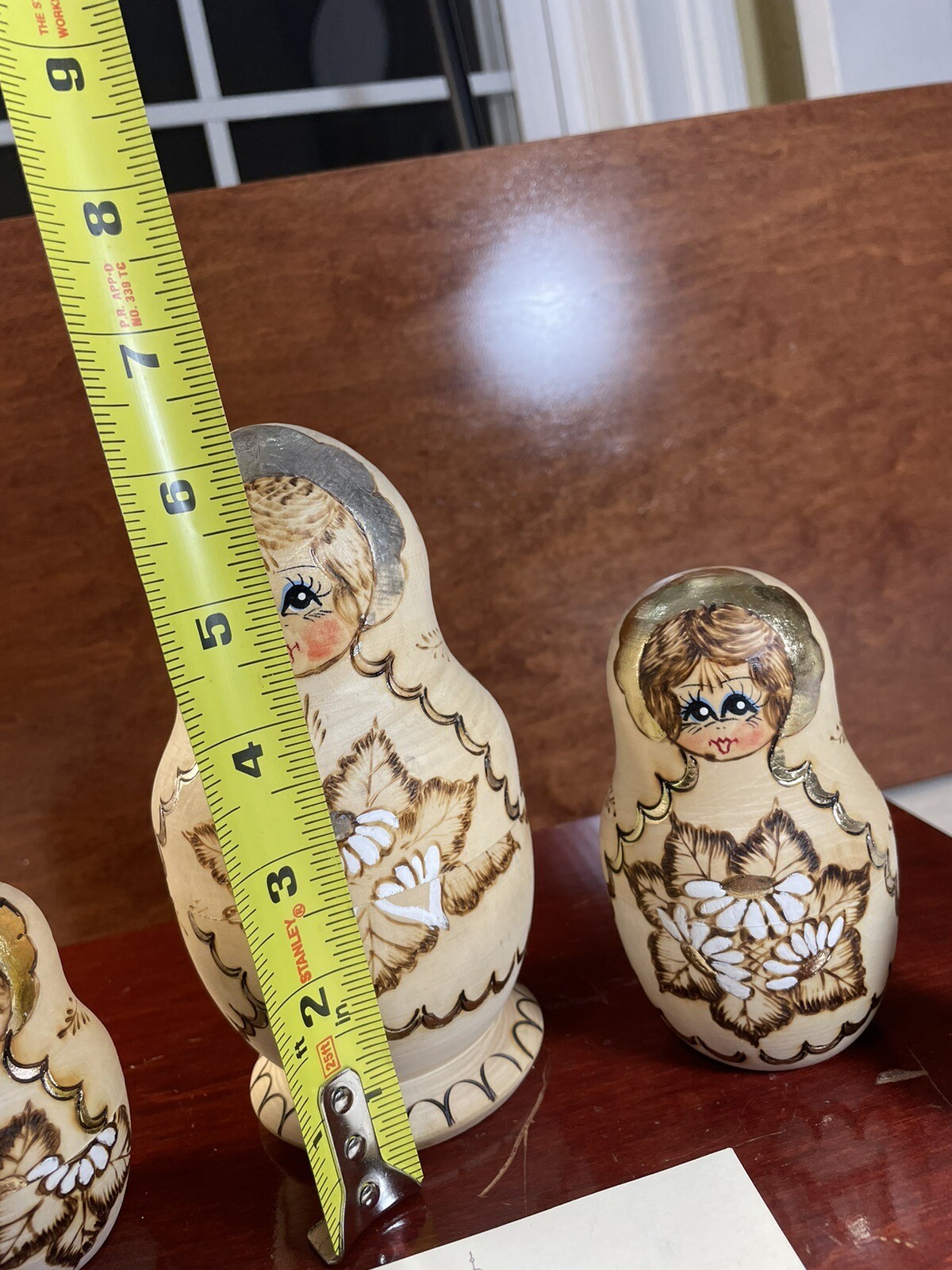 (VTG) (RARE) MATRYOSHKA 5 Piece Nesting Dolls, SIGNED, 6.75” Russian ...
