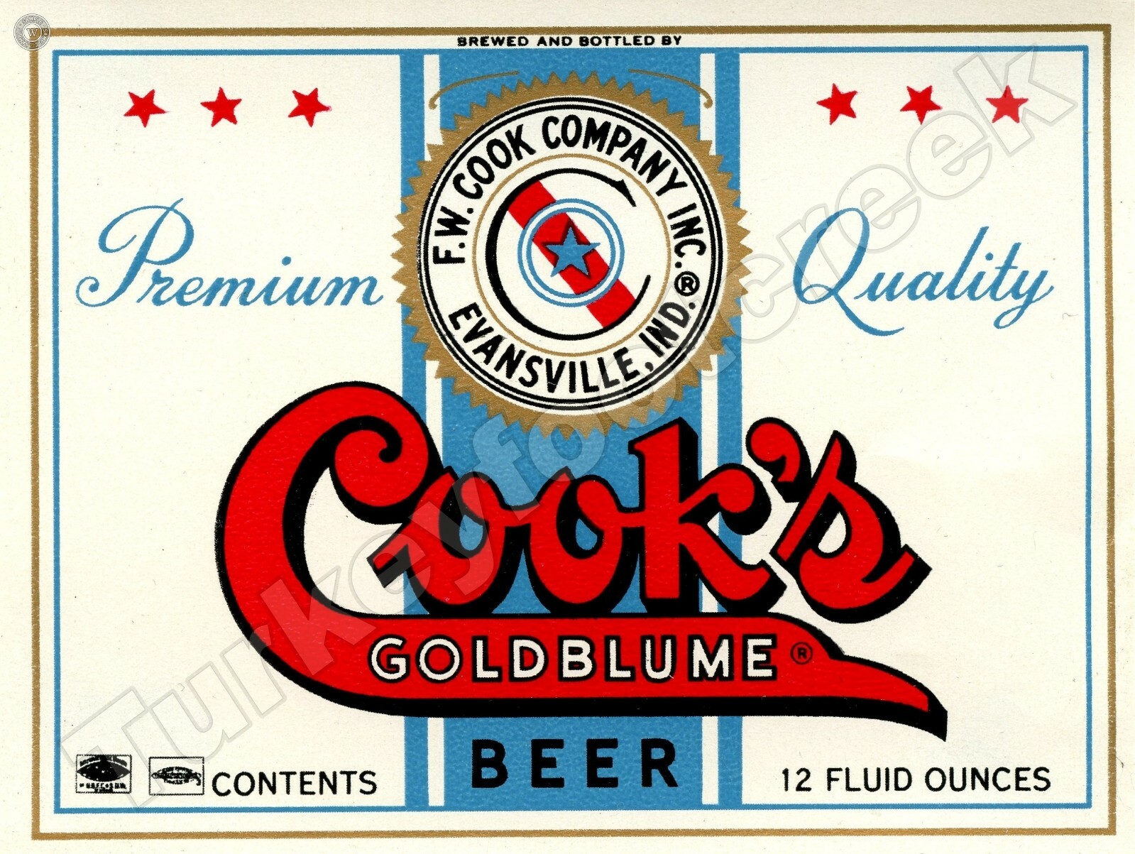 Cook's Beer Label 9" x 12" Metal Sign | eBay
