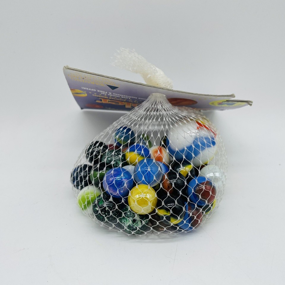 Vintage Mega Marbles Collector Marbles- Pearl - Unopened Net Bag | eBay