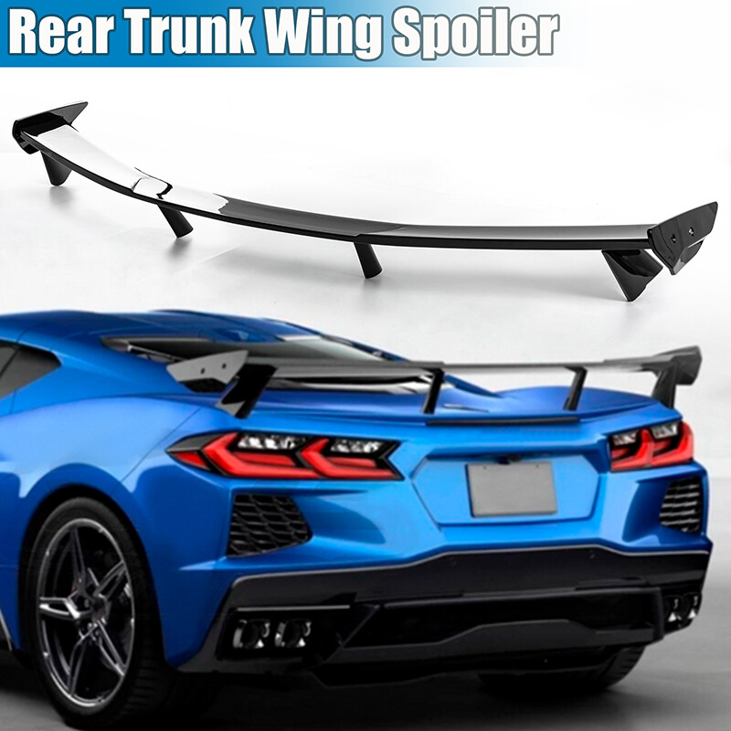 Rear High Wing Spoiler For 2020 2021 2022 23 Corvette C8 Models Gloss ...
